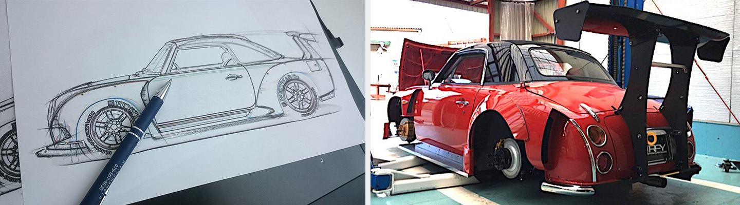 Yamamoto Katsuya – Nissan Figaro Racing Car - Yamamoto Katsuya – Nissan ...